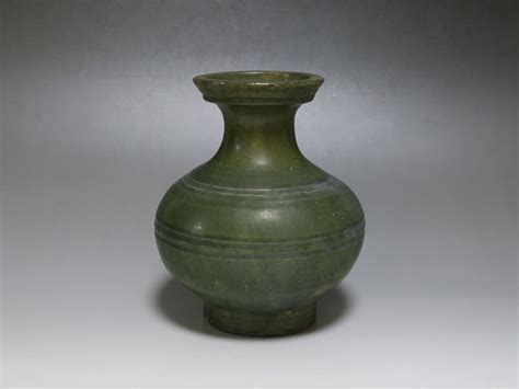 仙遊洞 漢 緑釉 小壺