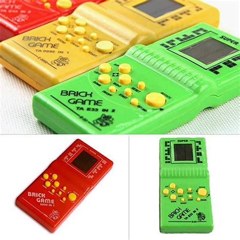 Tetris Game Hand Electronic Lcd Toys Fun Game Brick Puzzle Handheld