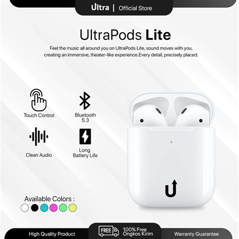 Jual Best Seller Ultrapods Lite Series 2024 Headset Bluetoooth Inpods
