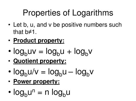 PPT Mastering Logarithm Properties And Expansions PowerPoint Presentation ID 6796542