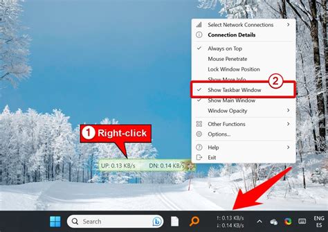 How To Add An Internet Speed Taskbar Monitor On Windows Or Windows WinBuzzer