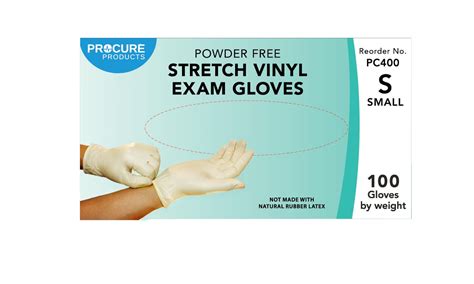 Stretch Vinyl Examination Gloves 100 Procure Products