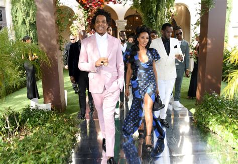 Jay Z June Ambrose And Diddy At The 2020 Roc Nation Brunch In La