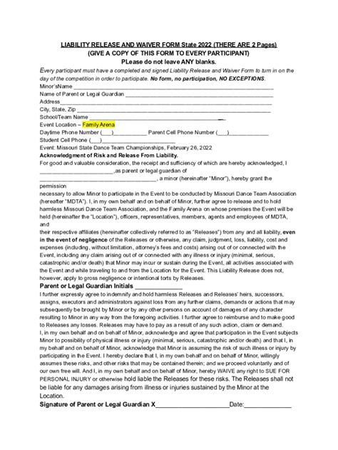 Fillable Online Conditional And Unconditional Waiver And Release
