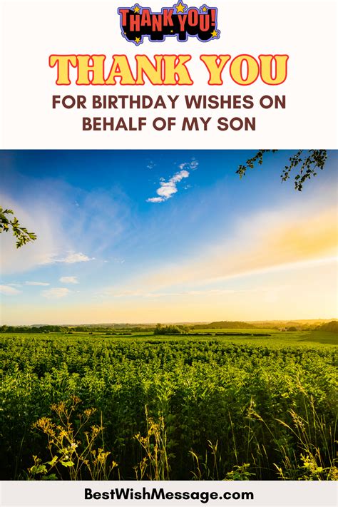 Best 13 20 Thank You For Birthday Wishes On Behalf Of My Son Artofit