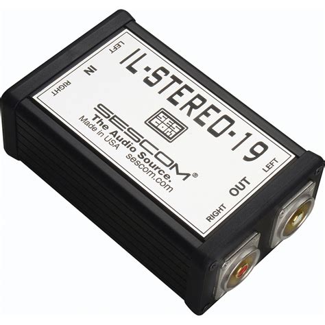 Sescom IL STEREO 19 Professional 2 Channel RCA Audio
