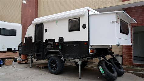 Ecocampor 15ft Offroad Hybrid Rv Caravan Camper Trailer With Outdoor Kitchen And Bathroom For