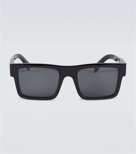 Symbole Rectangular Sunglasses In Black Prada Mytheresa