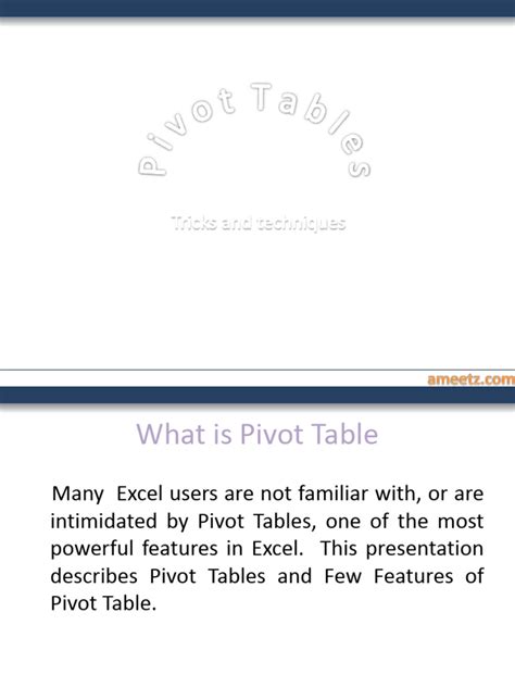Pivottable 120308034503 Phpapp02 Pdf Computers Technology