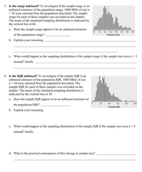 Solved 3 Is The Range Unbiased To Investigate If The