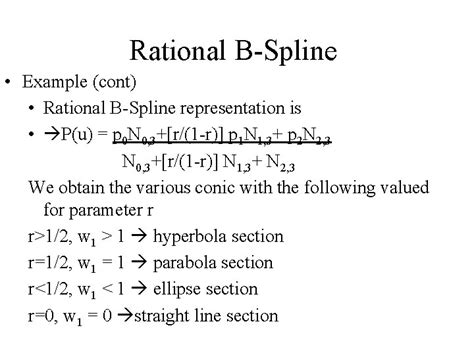 Rational Curve Rational Curve Parametric Representations Using Polynomials