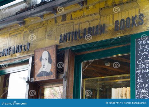 The Enter To The Famous Shakespeare And Company Bookstore And Library