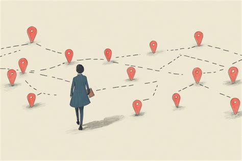 On A Business Roadmap A Businessman Runs On A Milestone Pin To Identify