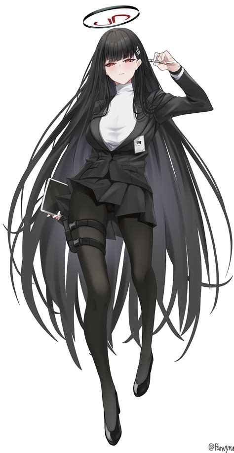 The Big Imageboard Tbib 1girl Absurdres Black Hair Black Halo Black