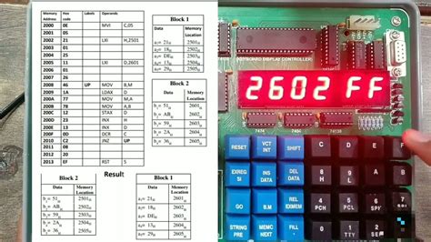 Microprocessor 8085 Experiment Swap Swappingsubstration Youtube