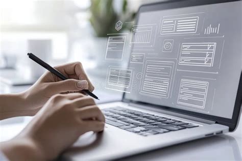 Person Utilizing Virtual Tools For Checklist Creation Amidst Data Charts And Holographic