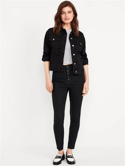 Womens Elastic Waist Skinny Jeans Old Navy