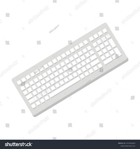 broken computer keyboard garbage recycle bin stock vector royalty free