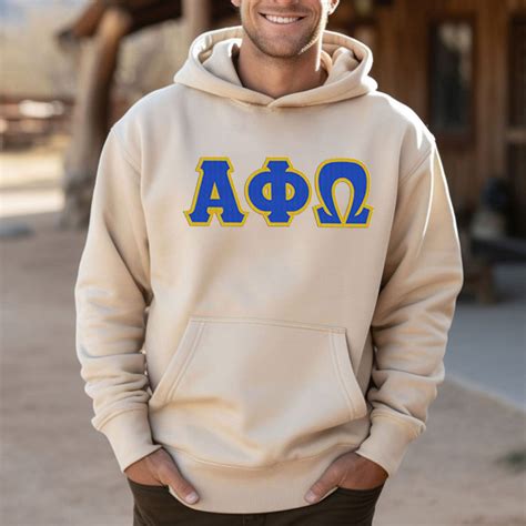 Alpha Phi Omega 2 Day Ship Twill Hooded Sweatshirt Greek Gear