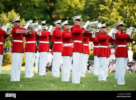 The United States Marine Drum And Bugle Corps Known As The Commandant