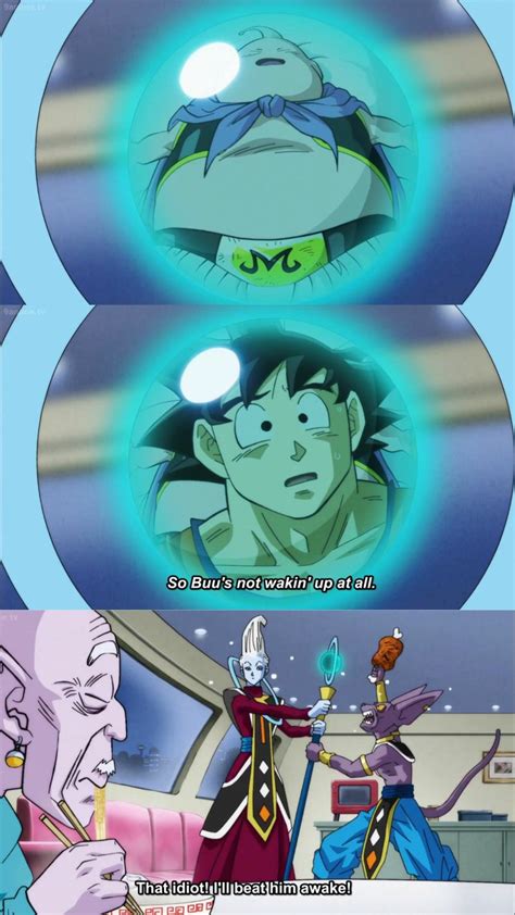Goku Majin Buu Whis And Lord Beerus Dragon Ball Super Manga Dragon Ball Z Dragon Ball Super