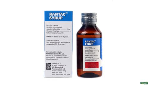 Buy Rantac Syrup 100 Ml Online At Best Prices Wellness Forever