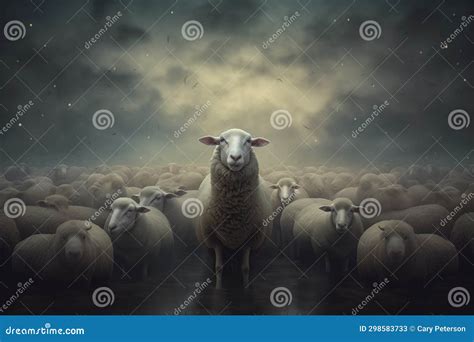 Flock In Disguise A Bold Portrait Of Sheep Amongst Humans In A Stock