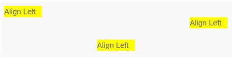uikit align text image left right center class example