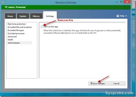How To Remove Windows Defender In Windows And Sysprobs