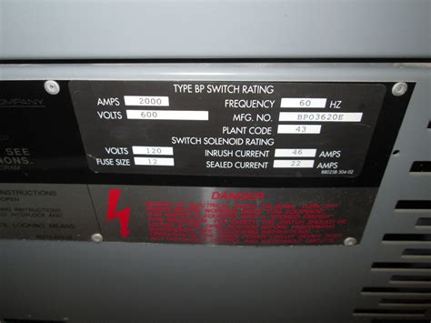 Square D Qed Power Style Switchboard 2000 Amp Fusible Main 480y 277