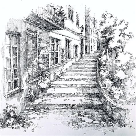 Discover 330 Pen And Ink Drawing And Landscape Pencil Drawings Ideas