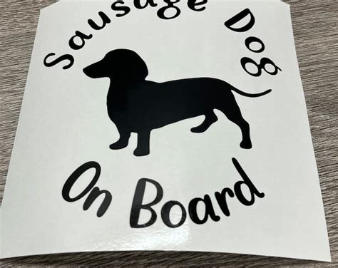 Dachshund Car Window Sticker Teckel Picasso Dog Sign Decal V09 Etsy
