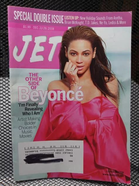 Beyonce Interview Double Issue Aretha Black Americana Jet Magazine Dec