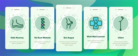 Orthopedic Onboarding Vector Icons Set 10167943 Vector Art At Vecteezy