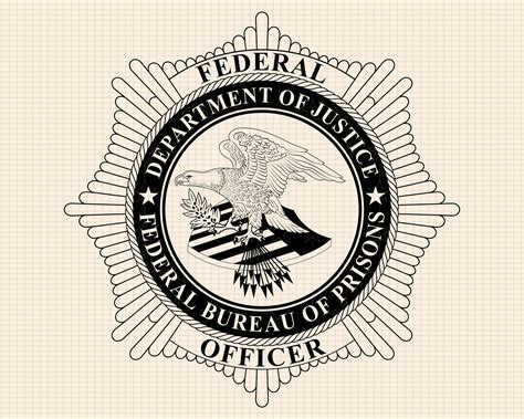 Department Of Justice Federal Bureau Of Prisons Badge Svg Bundle Doj
