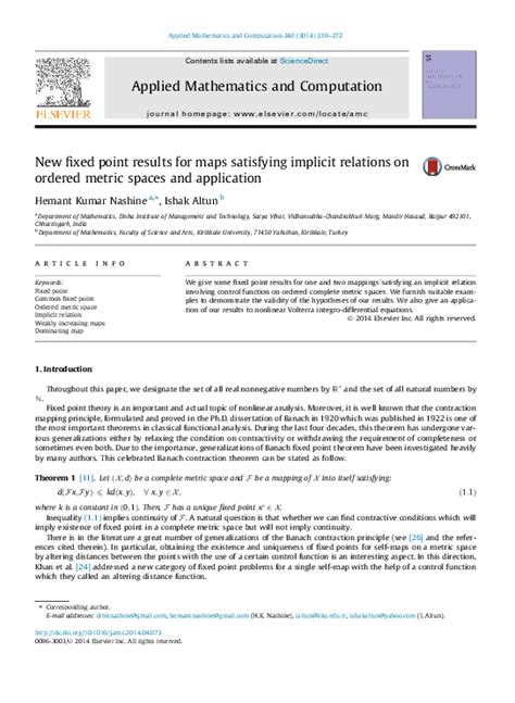 pdf new fixed point results for maps satisfying implicit relations on