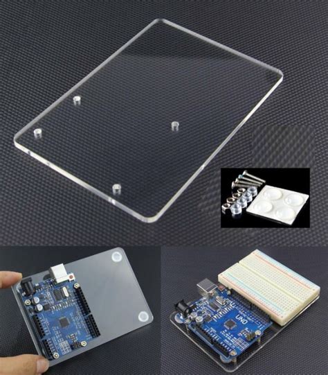Arduino Uno Acrylic Experimental Board Platform Daraz Pk