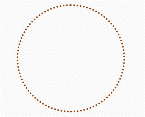 Dotted Brown Circle Transparent Background Citypng