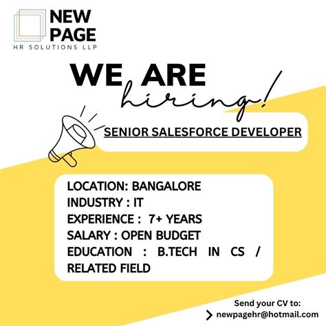 Newpage Hr Solutions Llp On Linkedin Linkedin Salesforcedeveloper
