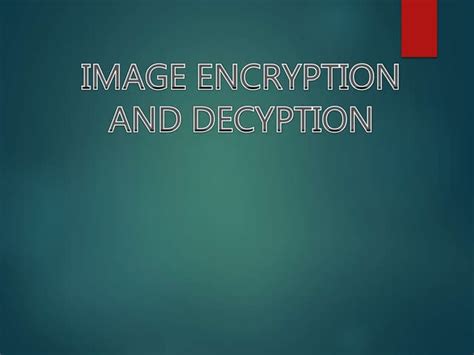 Encryption And Decryption Ppt