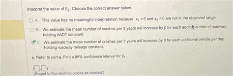 Solved Researchers Developed A Safety Performance Function