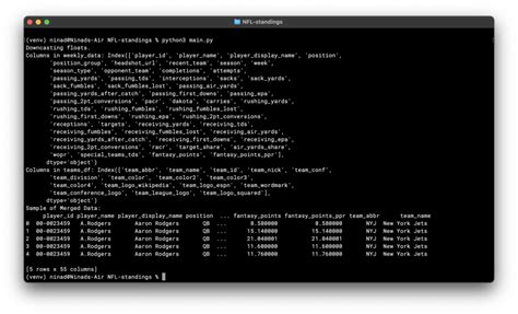 Analysing Nfl Team Performance With Python Using Standings Data For