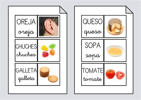 Tarjetas De Lectura Global Vocabulario Soyvisual