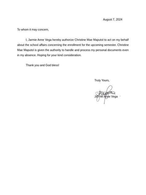 Authotization Letter Pdf