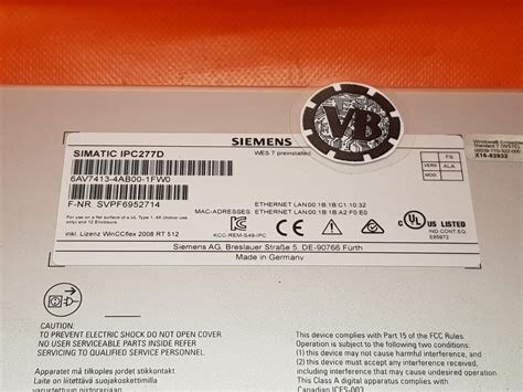 SIEMENS IPC277D SIMATIC 6AV7413-4AB00-1FW0, 3.361,34