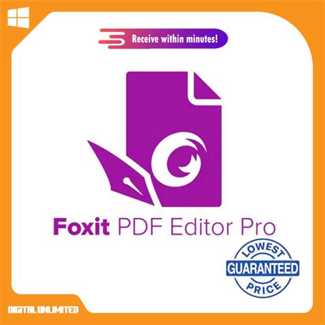 New Original Lifetime Foxit Pdf Editor Pro Latest For Windows