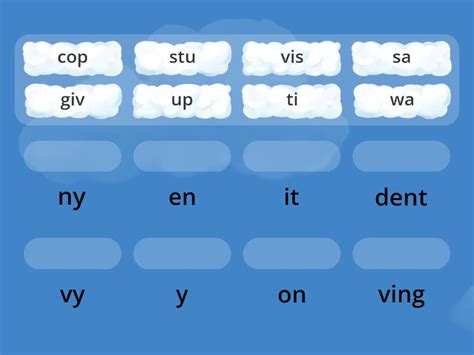 Syllable Match Match Up