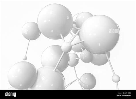 Gene Lines And Nodes Biological Gene Structure 3d Rendering Computer Digital Drawing Stock