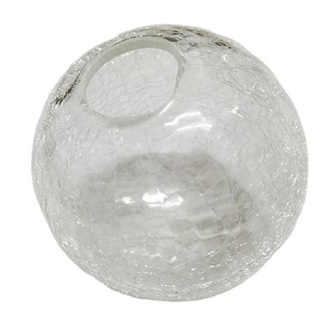 Clear Crackle Cylinder Glass Lamp Shade Glass Globe Glass Ball China