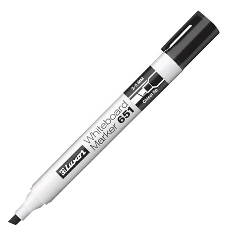 Luxor Black Refillable Whiteboard Marker Chisel Tip Per Piece The Babe Box